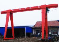China Outdoor Mobile Steel Gantry Single Beam Crane With Electric Hoist for sale