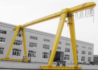China Outdoor Mobile Steel Gantry Single Beam Crane With Electric Hoist for sale