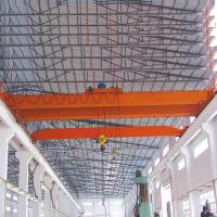 China European Standard Double Girder Bridge Travelling Crane Trolley Running Speed for sale