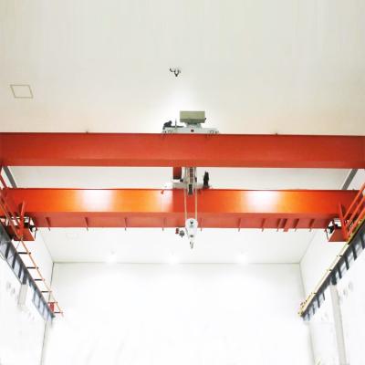 China Indoor Double Beam Overhead Hoist Crane 10 Ton Cabin Control for sale