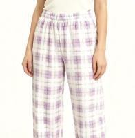 China Cozy Fleece Wide Leg Pajama Pants - Cable Knit/Plain/Check/Soft Fleece for sale