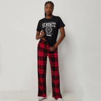 China Lazy Sunday Ready: Soft Flannel Checkered Lounge Pants for sale