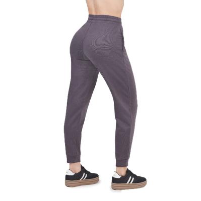 China Women's Charcoal Slim-Fit Tapered Jogger Pants - Casual Cotton-Blend Sweatpants for sale