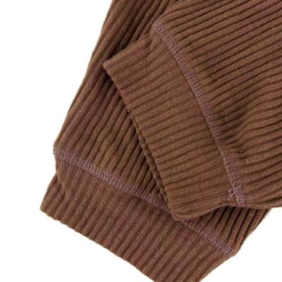 China Women's Brown Ribbed Corduroy Jogger Pants for sale