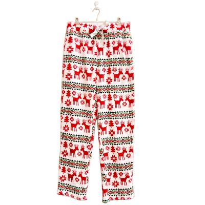 China Women's 4-Style Christmas Fleece Lounge Pants for sale