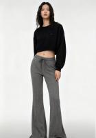 China Women's High-Waisted Vertical Seam Flared Sweatpants for sale