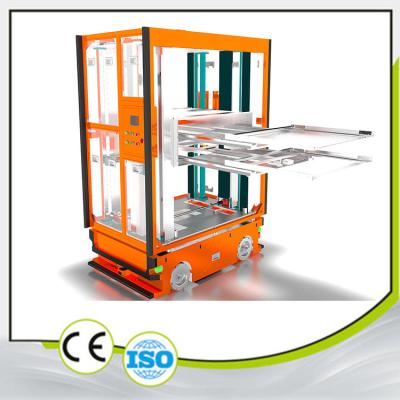 China Omnidirectional AGV with Dual Platform Lift - 1200mm Extension, 50KG Capacity for Semiconductor Panel Handling for sale