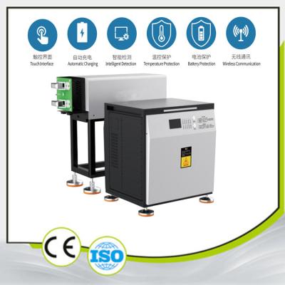 China 48V100-200A AGV Lithium Battery Charger with 380V Input and 200mm Telescopic Contact Interface for sale