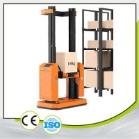 China Telescopic Fork Pallet Truck AGV Automated Guided Vehicle 50kg 100kg Side Fork Type for sale