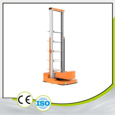 China AGV Automated Guided Vehicle Light Load 30KG Differential Drive Telescopic Clip Lifting Height 2m for sale