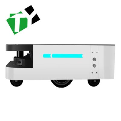 China Stepless Speed Regulation Warehouse AGV 5000kg Load Capacity 50-100mm Lifting Stroke for sale