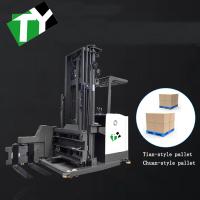 China Intelligent Unmanned Forklift LiDAR Vision SLAM Navigation 1.2m/s Speed 48V 300Ah Battery for sale