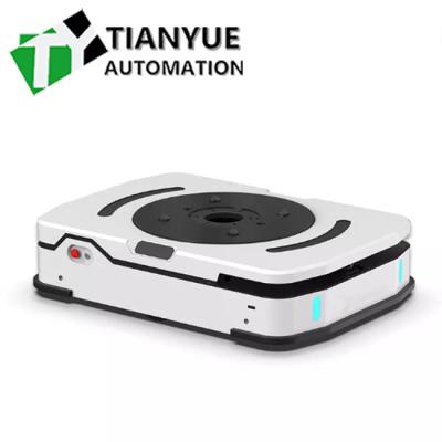 China AGV Automated Guided Vehicle 2000kg Lifting Load 70mm Height Laser Radar Obstacle Avoidance for sale