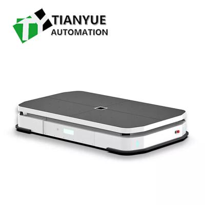 China Laser Radar Obstacle Avoidance AGV Robot with Polyurethane Tyre Material and Customized Table Size for Automated Material Transport for sale
