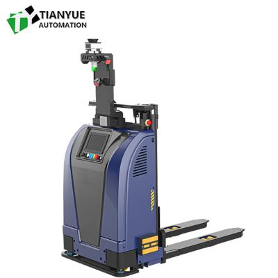 China 1.2T Intelligent Unmanned Forklift with LiDAR SLAM Navigation and 8h Lithium Battery for sale