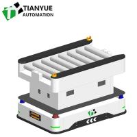 China AGV Automated Guided Vehicle ±5mm Parking Accuracy Laser SLAM Navigation Customizable Table Size 950mm for sale