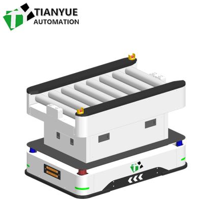 China AGV Automated Guided Vehicle ±5mm Parking Accuracy Laser SLAM Navigation Customizable Table Size 950mm for sale