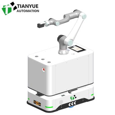 China AMR Autonomous Mobile Robot with ±1° Angular Accuracy Featuring Lidar Obstacle Avoidance and Robot Arm Payload for sale