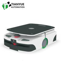 China Polyurethane Tyre AGV Automated Guided Vehicle 400kg Load Dual Rudder Wheel Drive Servo Steering for Industrial Automation for sale