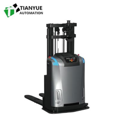 China Intelligent Unmanned Forklift 3000mm Lifting Height 35mm Fork Min Height 8h Endurance for sale