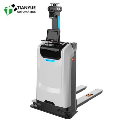 China Intelligent Unmanned Forklift 1500kg Load Capacity ±10mm Positioning Accuracy 1.35m/s Driving Speed Heavy Duty Forklift Truck for sale