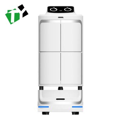 China AMR Autonomous Mobile Robot 30kg Load LiFePO4 Battery ±10mm Navigation Accuracy Servo Motor for sale