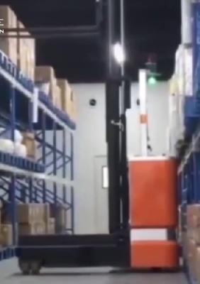 China 1500KG Load AGV Reach Truck Forklift with 3000mm Stack Height and Laser Navigation System for sale