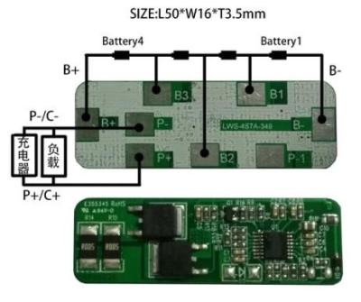 China Rectangular 11.1V Lithium BMS Board , 3S 7A Li Ion Battery BMS for sale