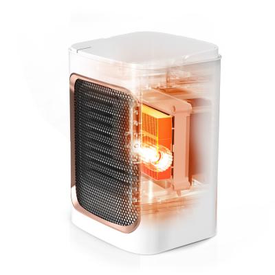 China Mini Portable Electric Fan Heater 1000W Heating PTC Ceramic Heater Fan for sale