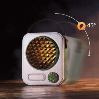 China Classic Portable Mini Heater Fan White Small Space Fan Heater for sale