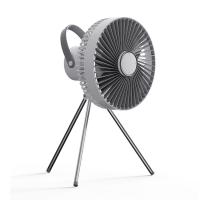 China LED Tripod 10 Inch Ceiling Camping Usb Fan 10000mAh Mini Rechargeable Fan for sale