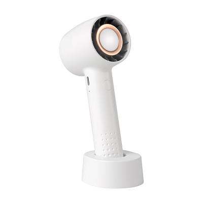 China White Rechargeable Table Fan High Wind Turbine 2000mAh Mini Portable USB Fan for sale