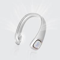 China Leafless Mini Portable USB Fan Rechargeable 2000mAh Bladeless Neck Cooler For Summer for sale