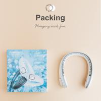 China Leafless Mini Portable USB Fan Rechargeable 2000mAh Bladeless Neck Cooler For Summer for sale