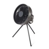 China Battery 10000mAh Outdoor Camping Fan ABS Rechargeable Light Portable Mini Tripod Fan for sale