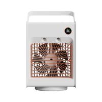 China Home Office Table Personal Air Conditioner 4000mAh Rechargeable Rotating Air Cooler Air Conditioner With Light for sale