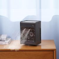 China Home Office Table Personal Air Conditioner 4000mAh Rechargeable Rotating Air Cooler Air Conditioner With Light for sale