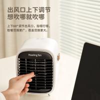 China 2022 Portable Small 1000W Ceramic PTC Desk top Cool Purifying Space Fan Upright 2 Pin Socket Fan Heaters Silent Blower for sale
