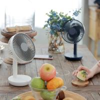 China 6 Inch Rechargeable Air Circulation Fan USB 4000mAh Mini Electric Fan for sale
