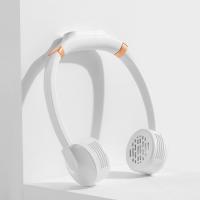China Bend Mini Fan Usb Charging Wearable Leafless Hanging Air Conditioner Neck Fan for sale