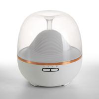 China 600ml Wholesale Decorative Wireless Wood Grain Ultrasonic Scented Essential Oil Room Aroma Diffuser Colorful LED Light for sale