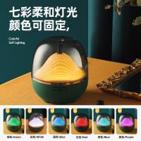 China 600ml Wholesale Decorative Wireless Wood Grain Ultrasonic Scented Essential Oil Room Aroma Diffuser Colorful LED Light for sale