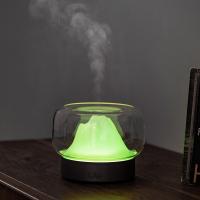 China Home Ultrasonic 400ML LED Colorful Cool Mist Scented Essential Oil Transparent Aroma Diffuser for sale