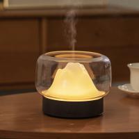 China Home Ultrasonic 400ML LED Colorful Cool Mist Scented Essential Oil Transparent Aroma Diffuser for sale