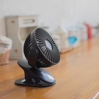 China 2000mah Mini Portable USB Fan Outdoor 4 Inch Baby Stroller Clip Fan Compact Design for sale