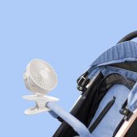 China 2000mah Mini Portable USB Fan Outdoor 4 Inch Baby Stroller Clip Fan Compact Design for sale