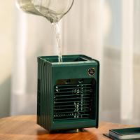 China 4000mAh Battery Air Cooler Fan 300ml Tank Table Mini Air Cooling Fan for sale