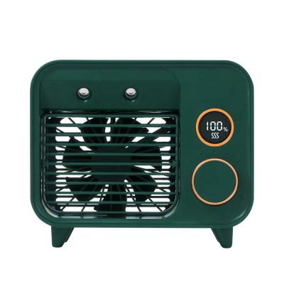 China DC5V 2000mAh Mini Usb Air Cooling Fan ABS Small Portable Air Conditioner for sale