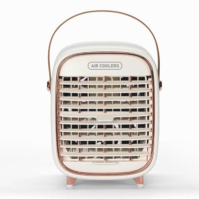 China Portable 2000mAh Air Cooler Fan Water Evaporation Mini Air Conditioner Fans for sale