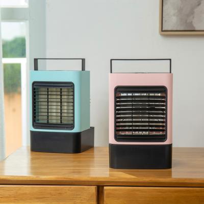 China USB Air Cooler Fan LED Light Home Office Bedroom for sale